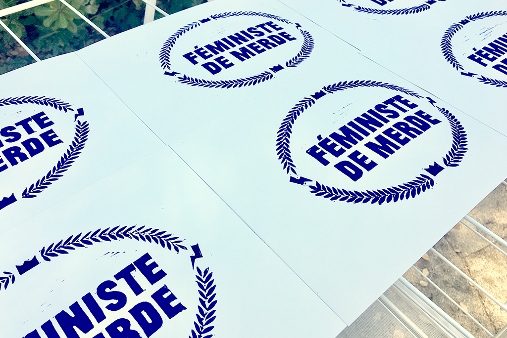 Affiche A4 Féministe de merde – Mauvaise Compagnie